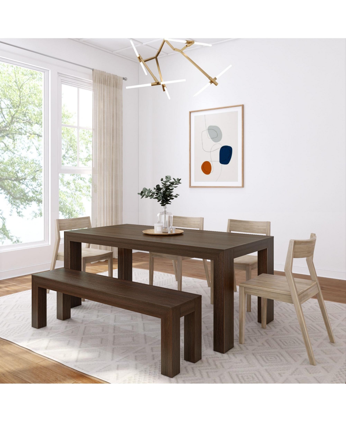 Click here for Plank+Beam 72 inch Modern Solid Wood Dining Table... prices