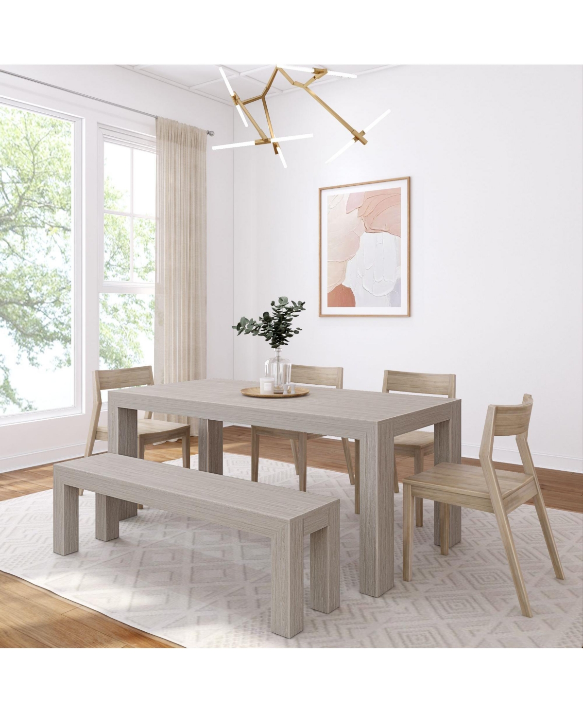 Click here for Plank+Beam 72 inch Modern Solid Wood Dining Table... prices