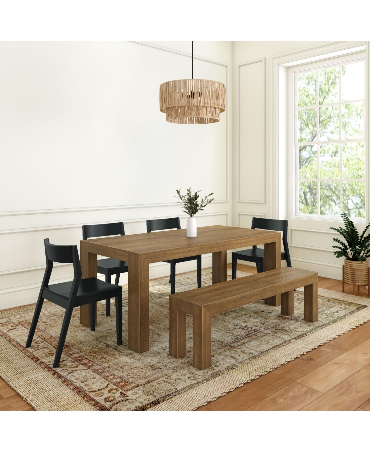 Click here for Plank+Beam 72 inch Modern Solid Wood Dining Table... prices