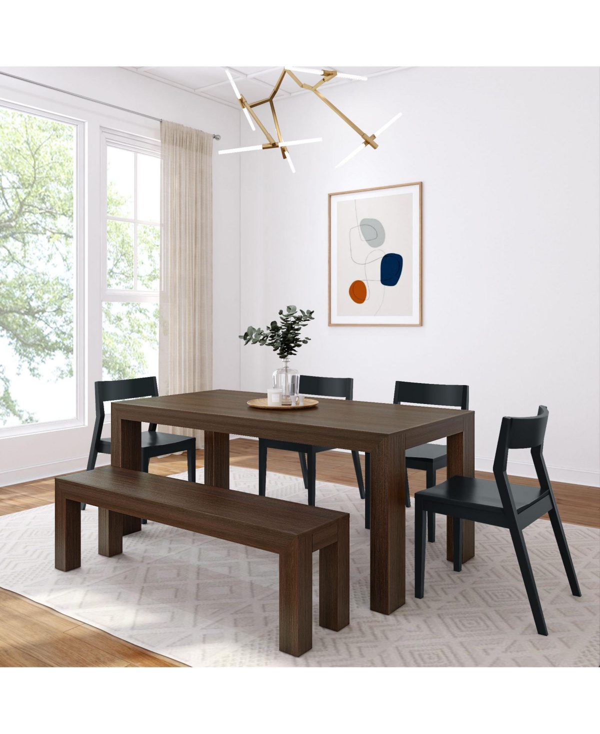 Click here for Plank+Beam 72 inch Modern Solid Wood Dining Table... prices
