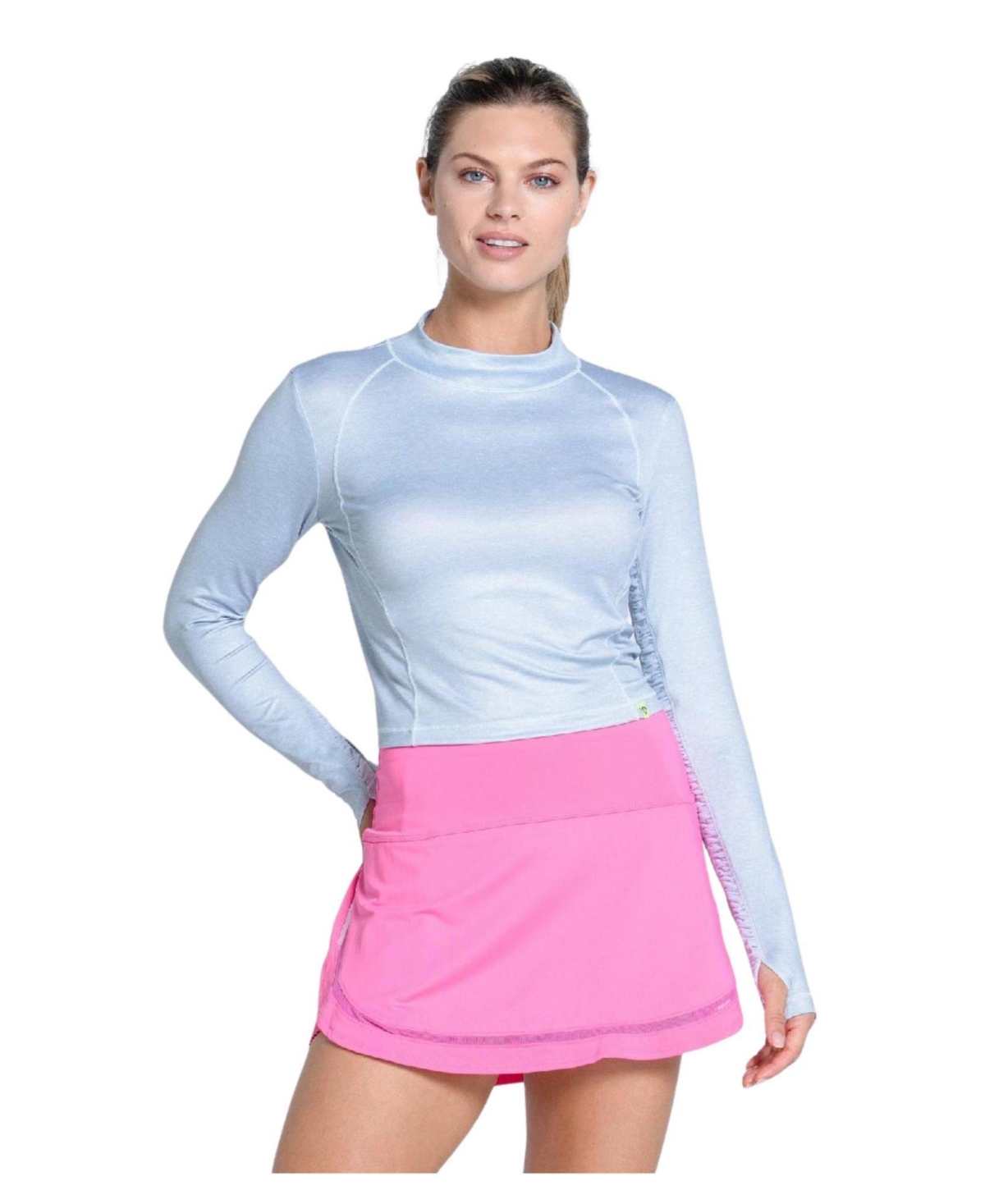 Click here for Lucky In Love Womens Mock Neck Long-Sleeve Fitted... prices