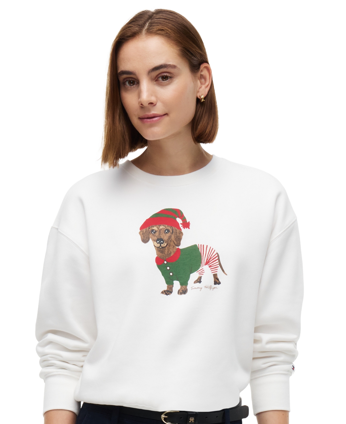Click here for Tommy Hilfiger Womens Holiday Graphic Cotton-Blend... prices