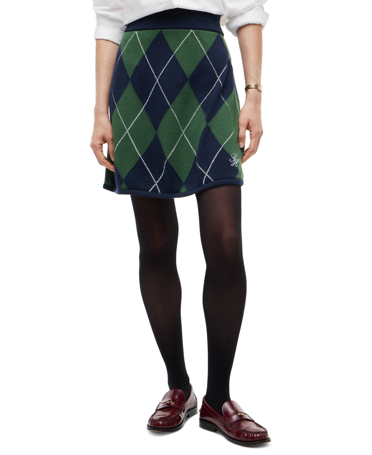 Click here for Tommy Hilfiger Womens Tartan Argyle A-Line Skirt -... prices