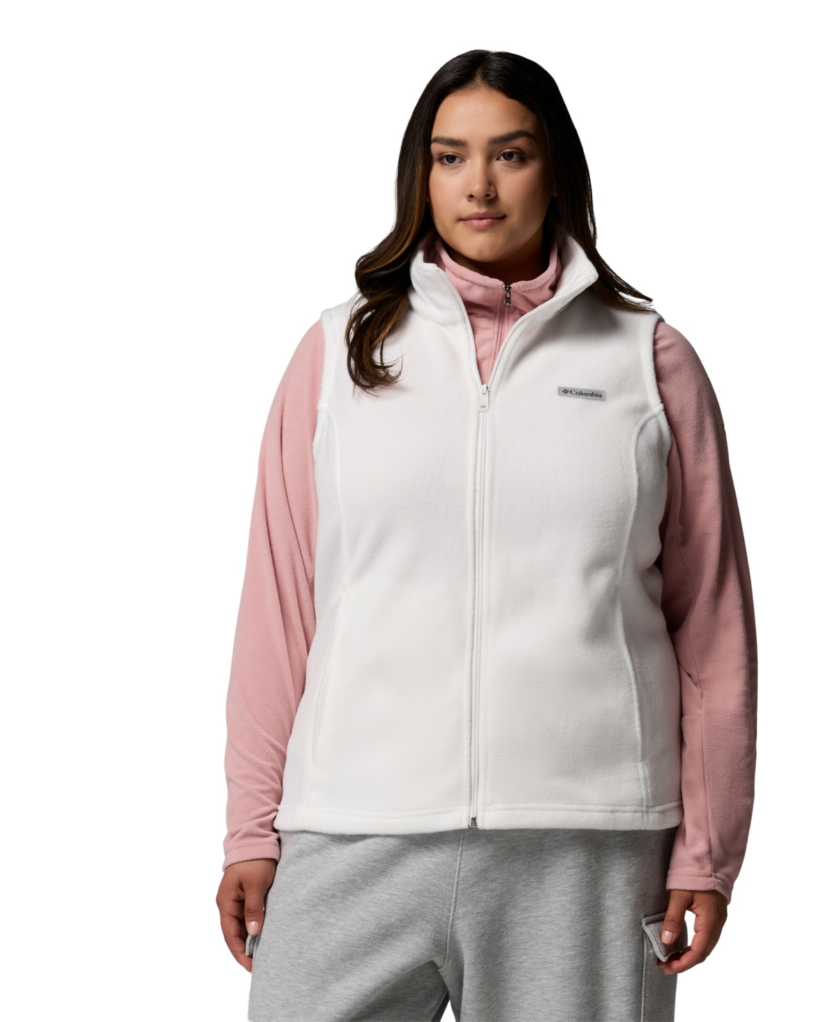 Click here for Columbia Plus Size Benton Springs Fleece Vest - Ra... prices