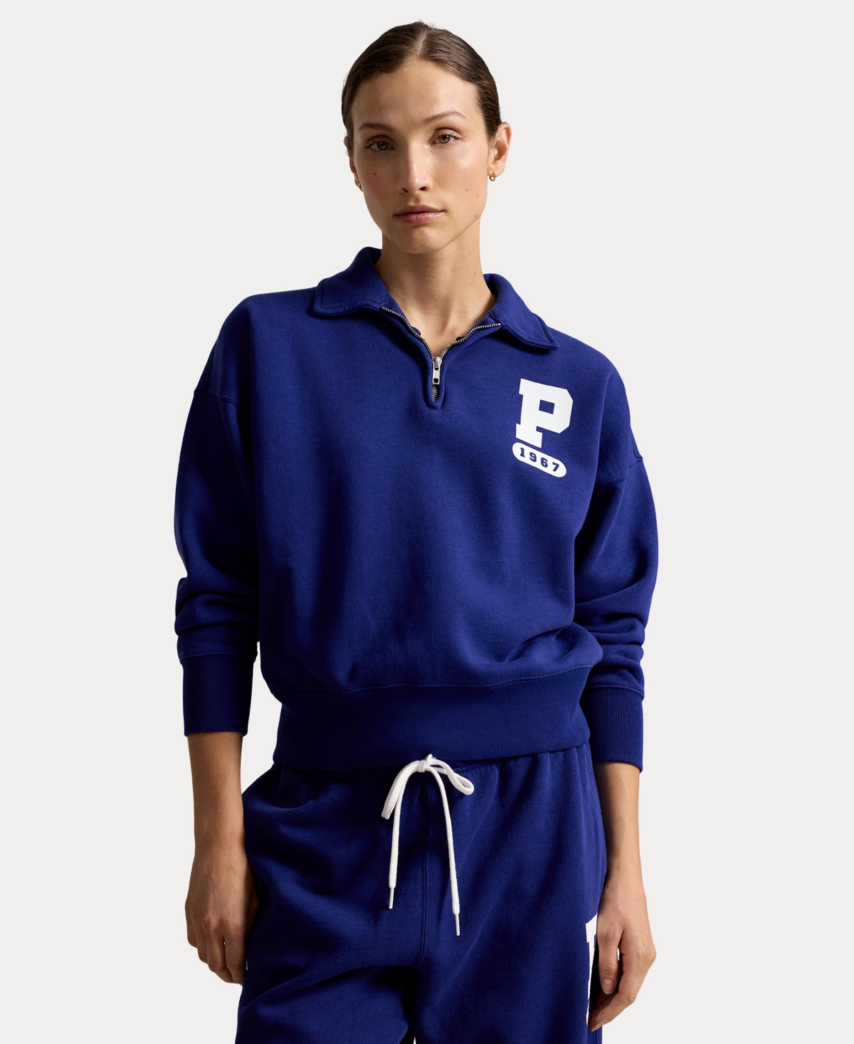 Click here for Polo Ralph Lauren Womens Varsity Quarter-Zip Sweat... prices