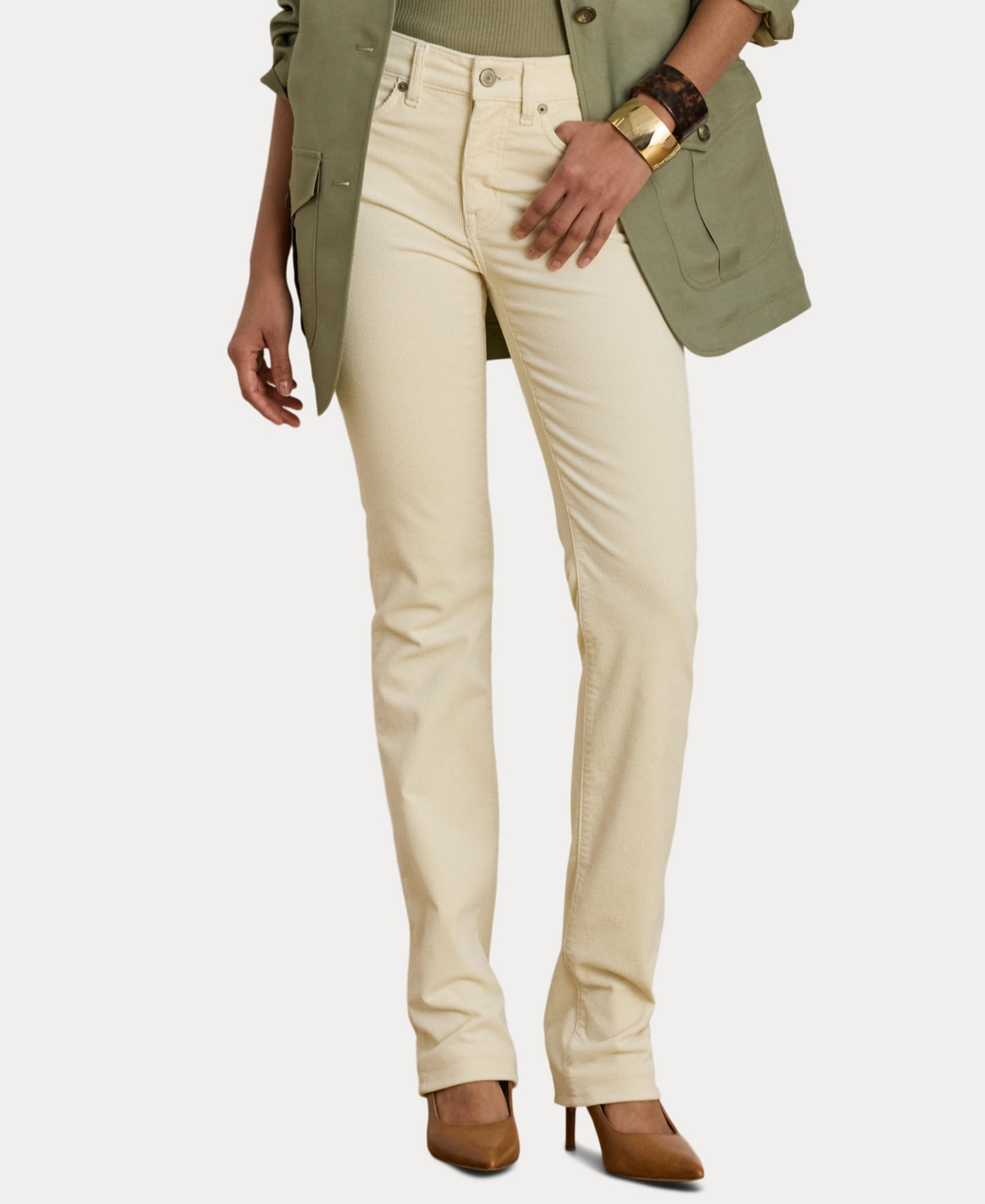 Click here for Lauren Ralph Lauren Womens Mid-Rise Slim-Straight... prices