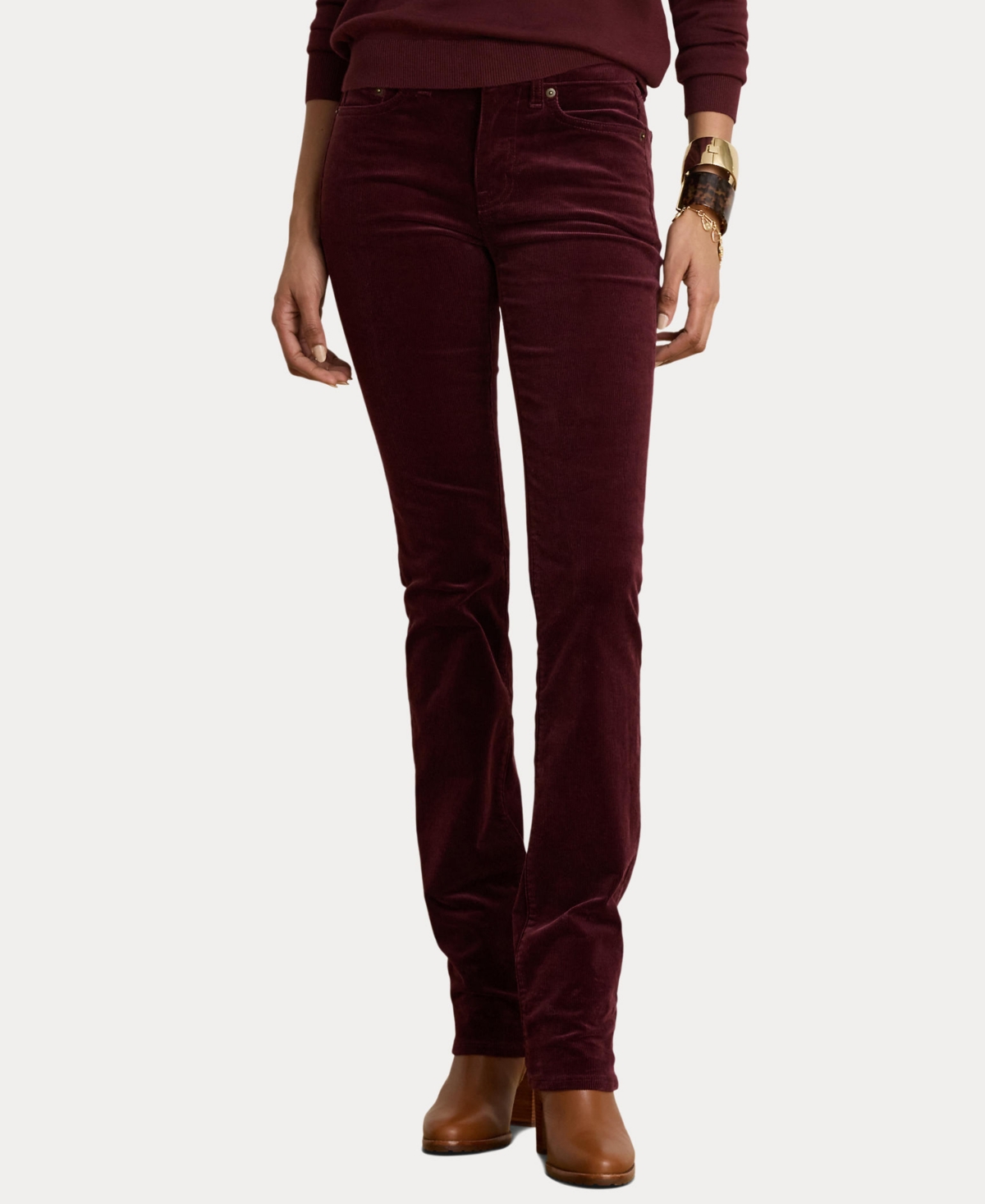 Click here for Lauren Ralph Lauren Womens Mid-Rise Slim-Straight... prices