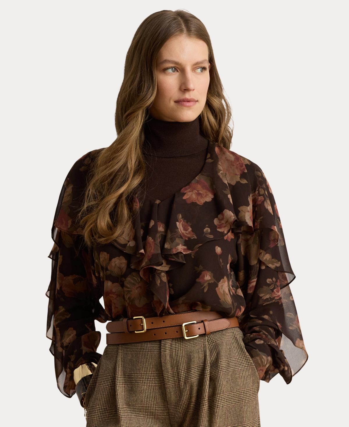 Click here for Lauren Ralph Lauren Womens Graceful Floral-Print R... prices