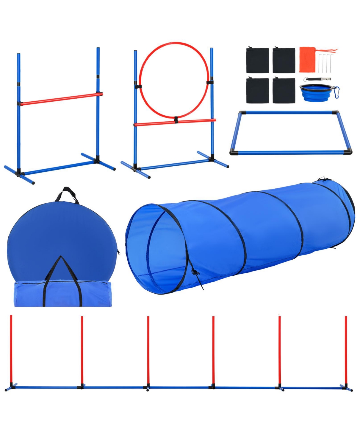 Click here for Vevor Dog Agility Training Equipment 5 Pcs Set wit... prices