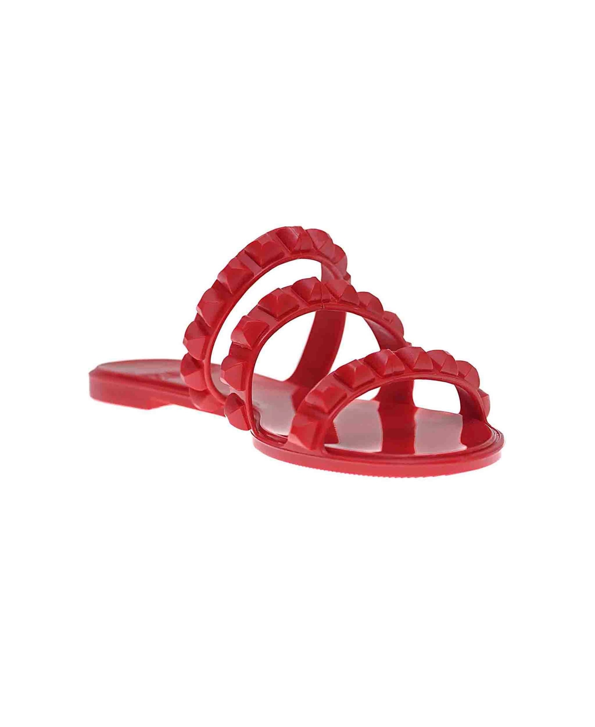 Click here for Carmen Sol Womens Maria 3 Strap Flat Sandal - Red prices