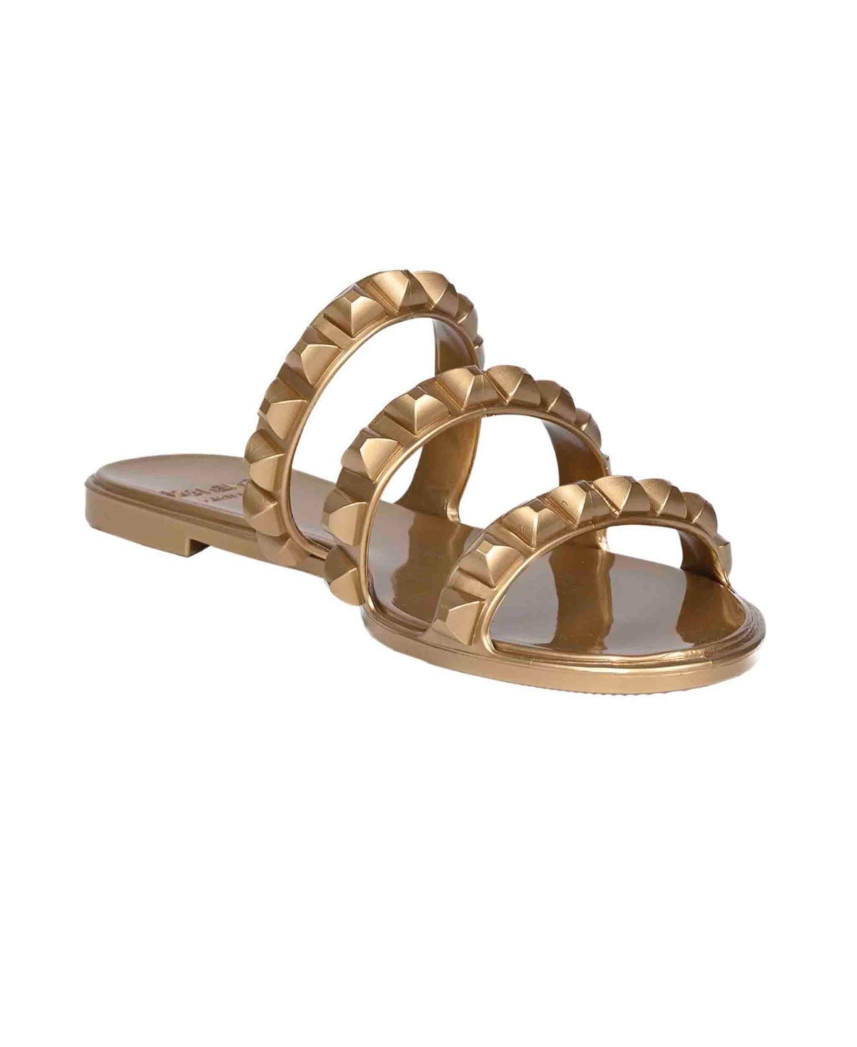 Click here for Carmen Sol Womens Maria 3 Strap Flat Sandal - Gold prices