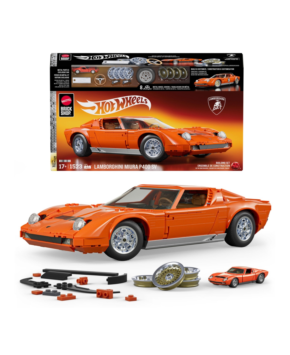 Click here for Mattel Brick Shop Hot Wheels Lamborghini Miura P40... prices