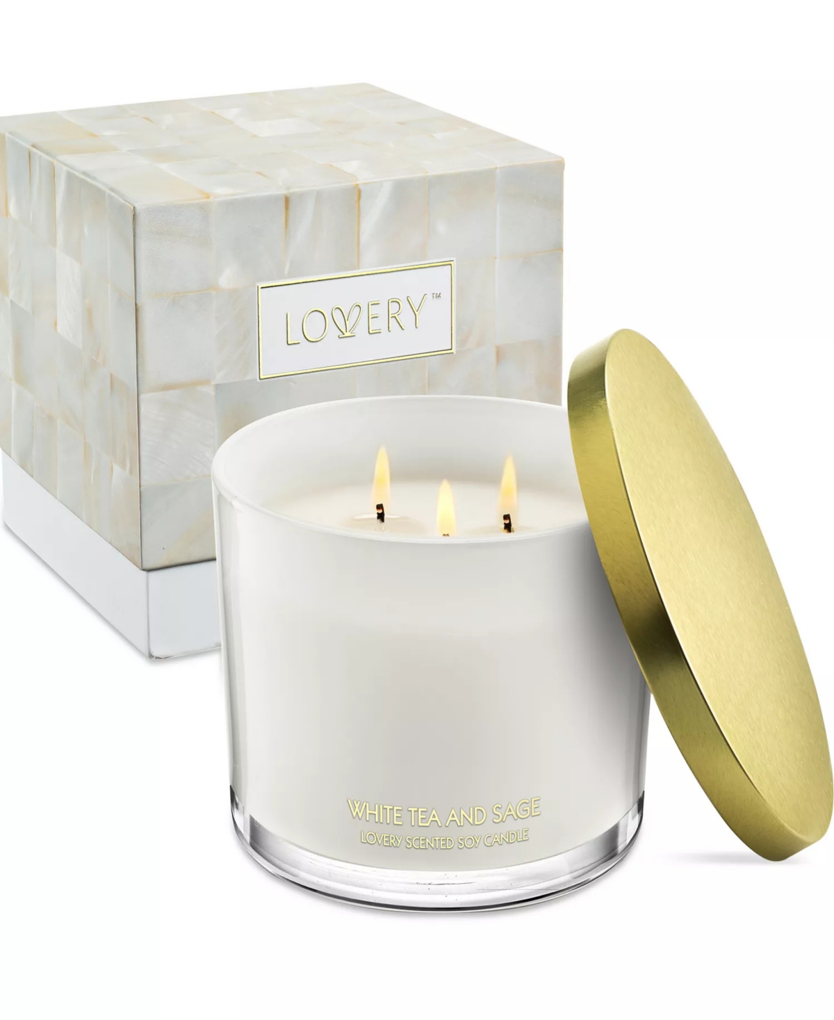 Click here for Lovery Deluxe Tea and Sage Candle Gift Set  3 Wick... prices