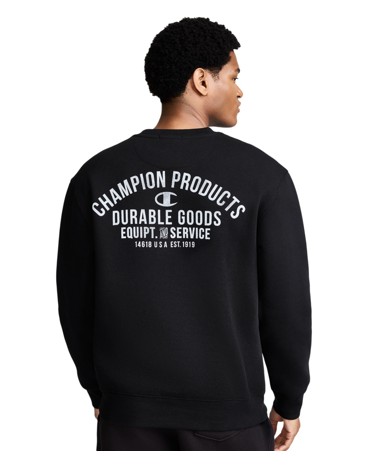 Click here for Champion Mens Durable Goods Fleece Sweatshirt - Bl... prices