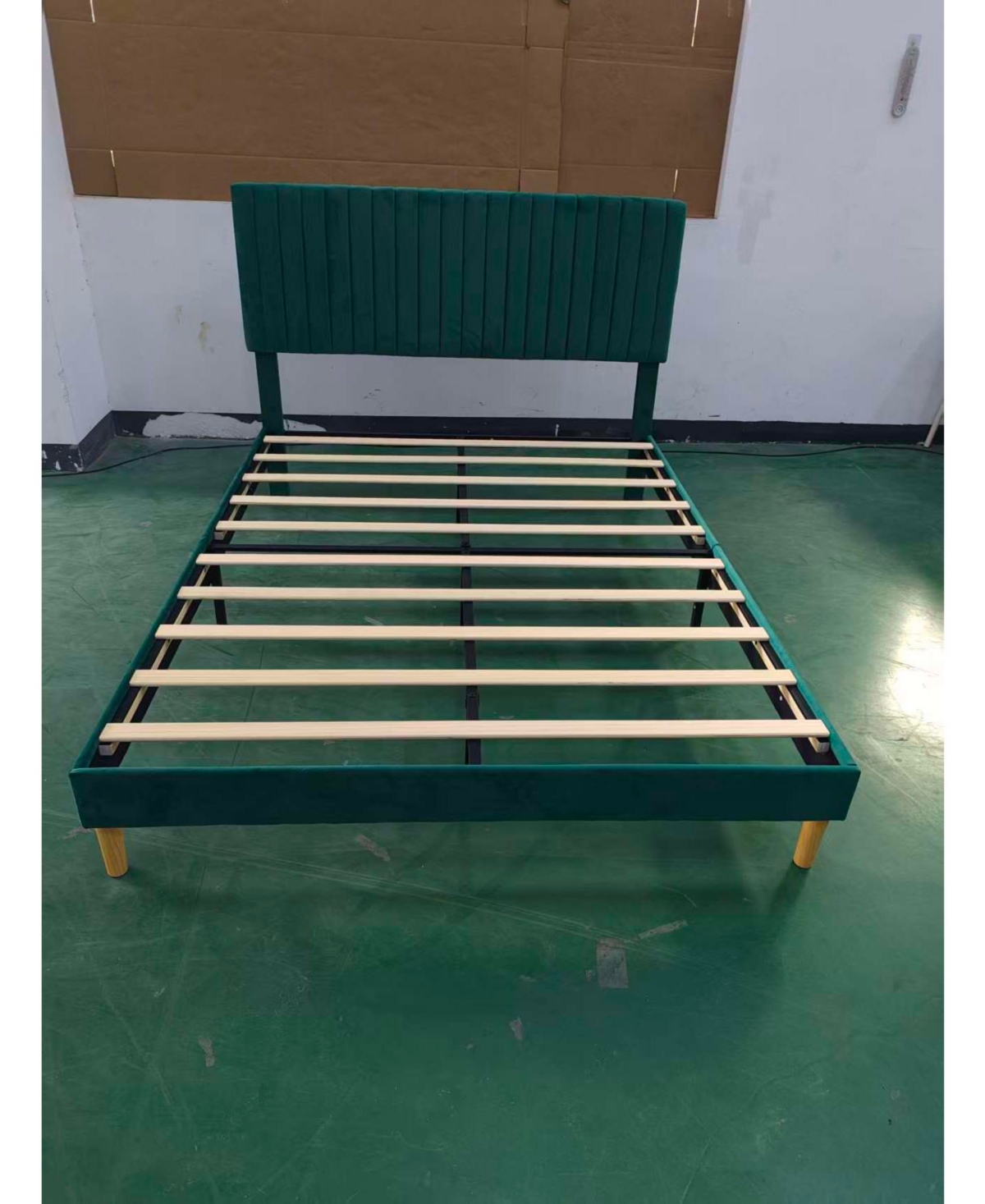 Click here for Gaomon Velvet Upholstered Platform Bed Frame with... prices
