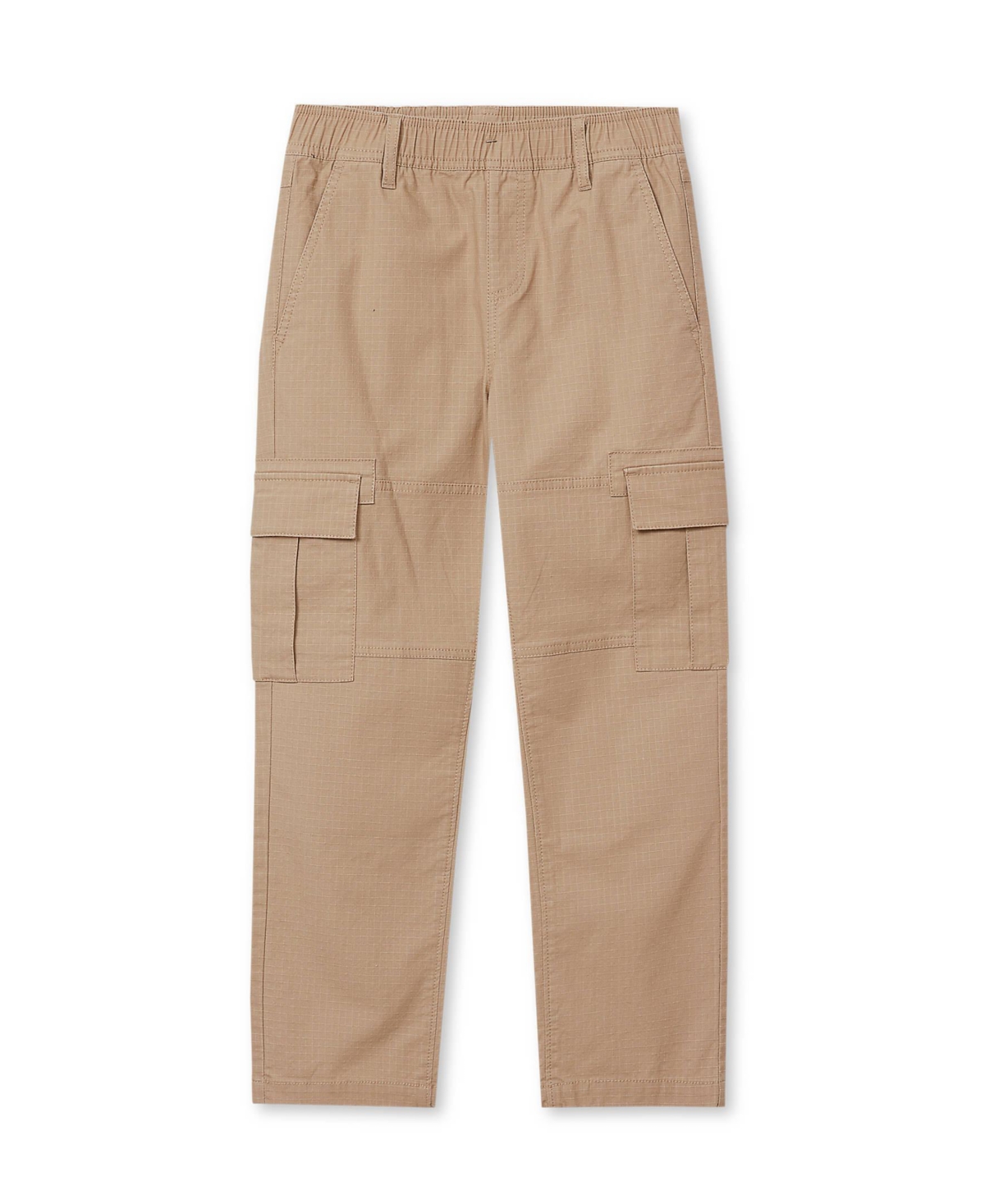 Click here for Lands End Boys Iron Knee Woven Cargo Pants - Khaki prices