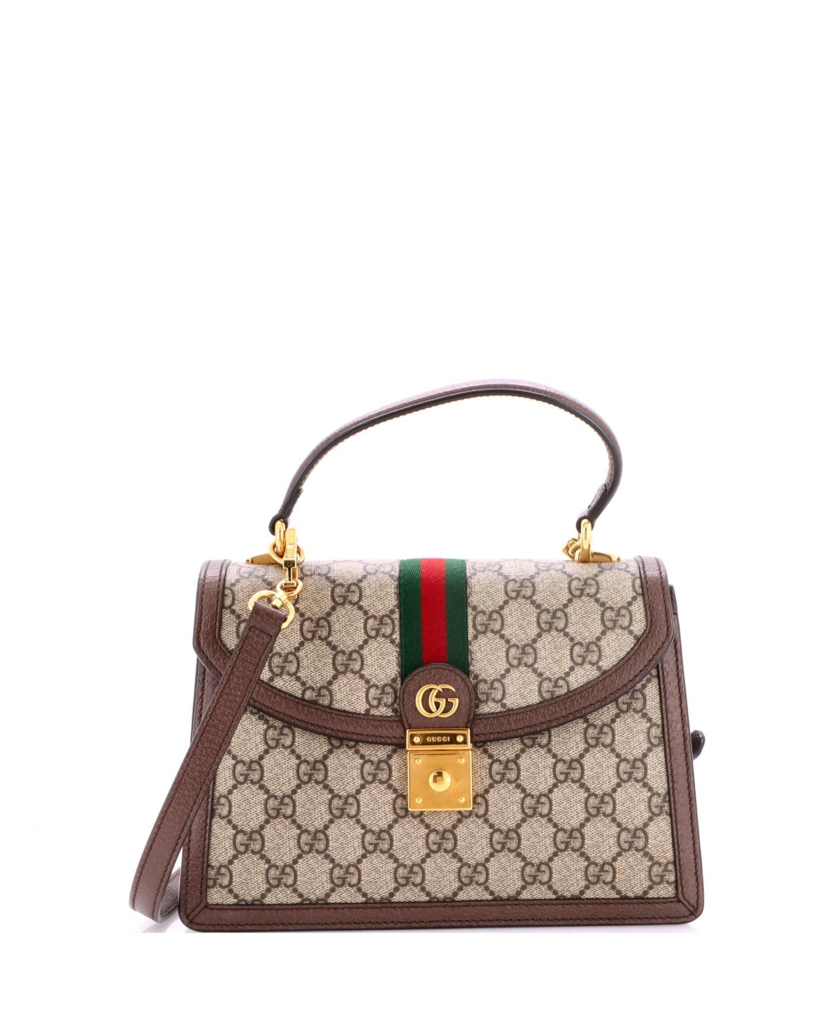 Click here for Pre-Owned Gucci Small Ophidia Flap Top Handle Bag... prices