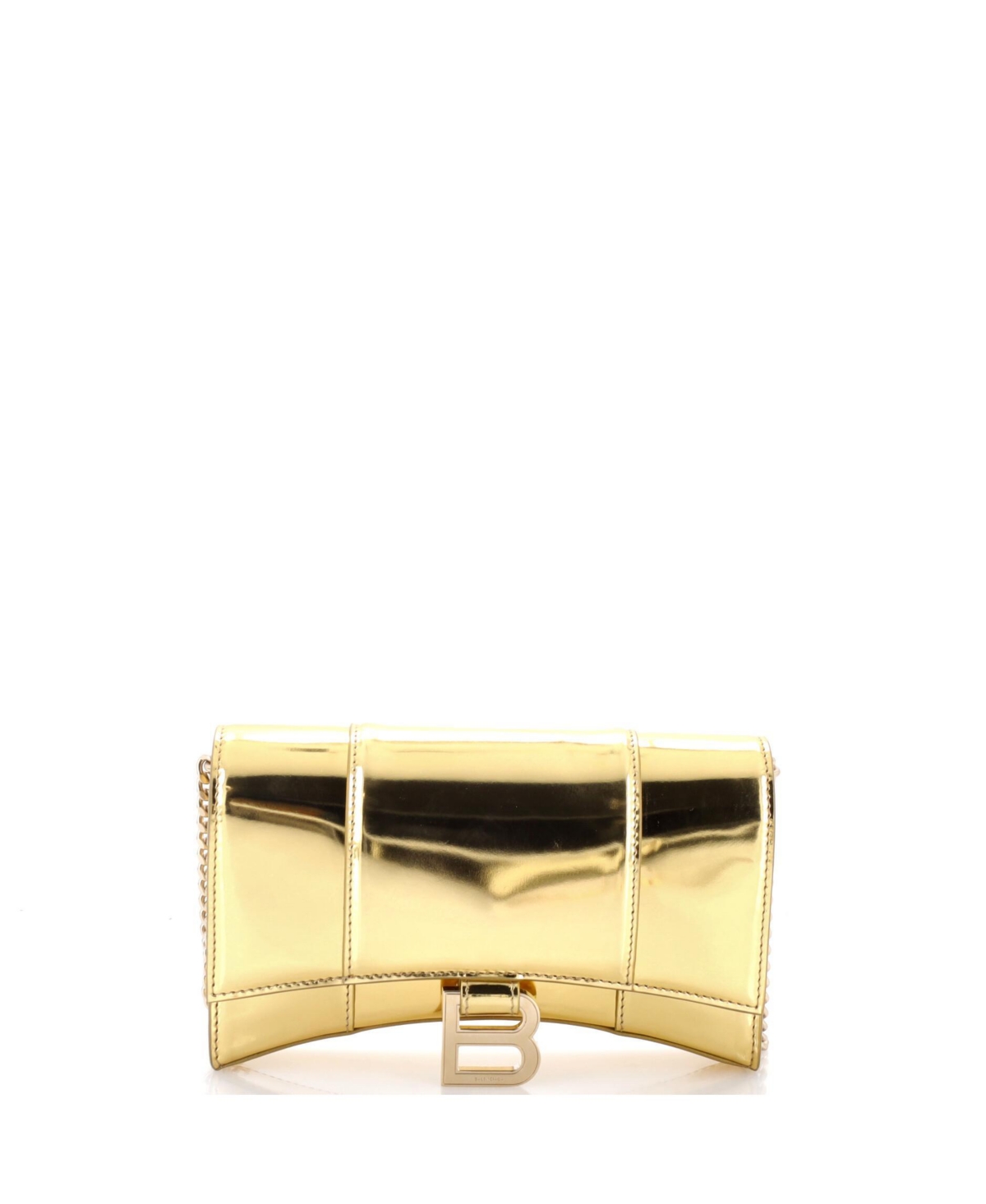 Click here for Pre-Owned Balenciaga Hourglass Chain Wallet Leathe... prices