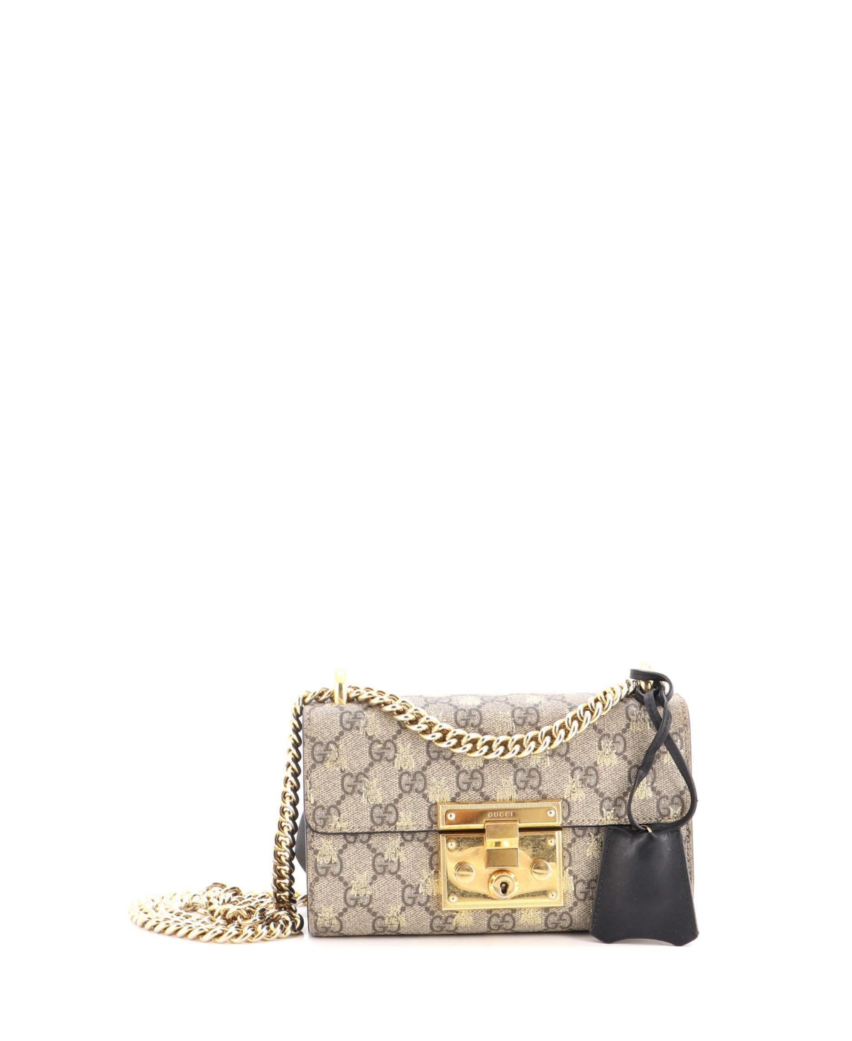 Click here for Pre-Owned Gucci Small Padlock Shoulder Bag Printed... prices