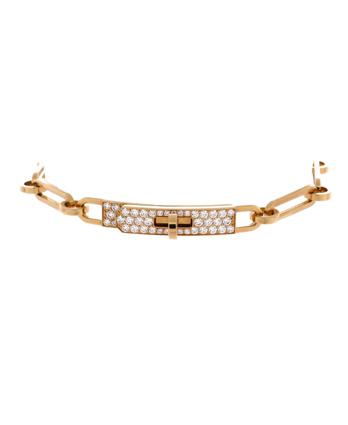 Click here for Pre-Owned Hermes Kelly Chaine Bracelet - 18k yello... prices