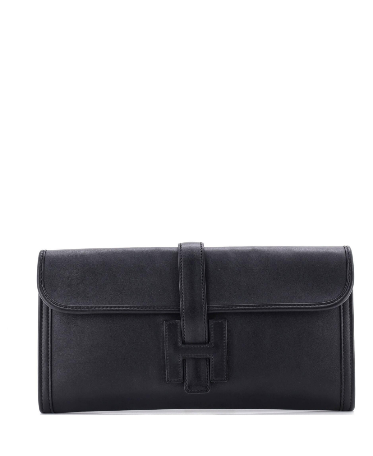 Click here for Pre-Owned Hermes 29 Jige Elan Clutch Swift - Black prices