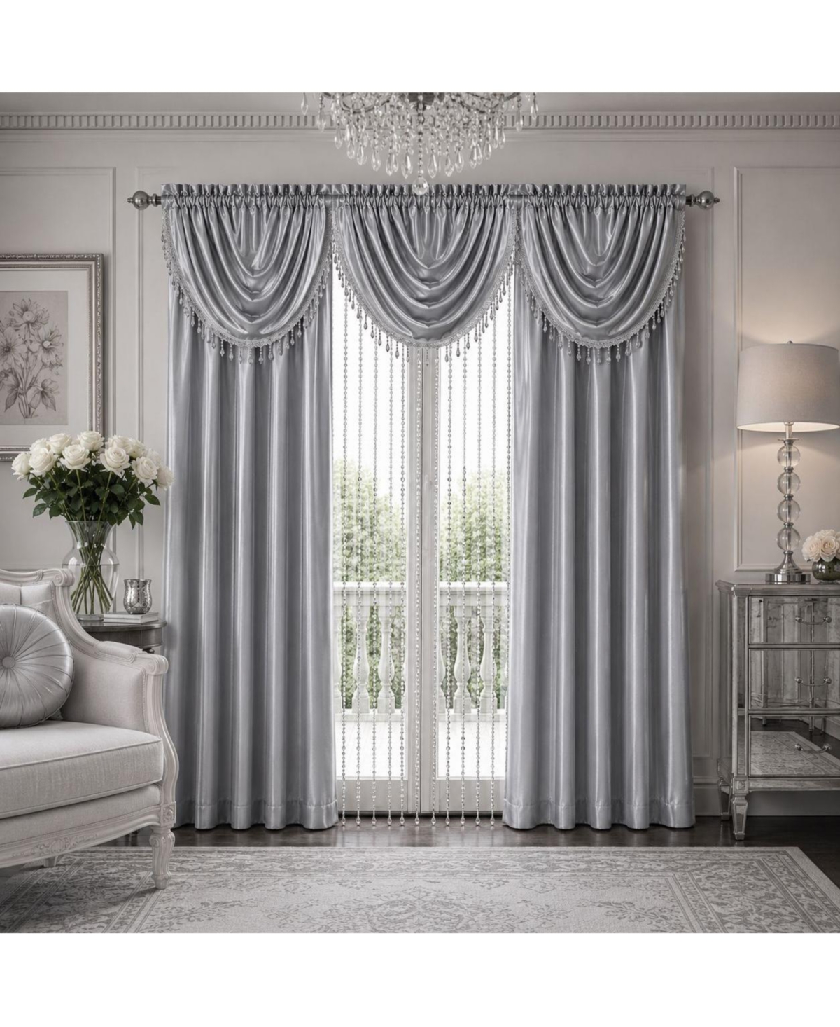 Click here for Kate Aurora 6 Piece Maison Estate Semi Sheer Colle... prices