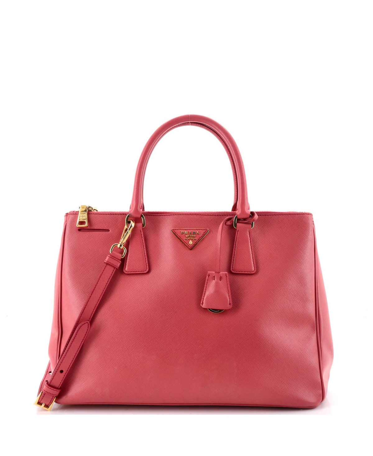 Click here for Pre-Owned Prada Large Galleria Double Zip Tote Saf... prices