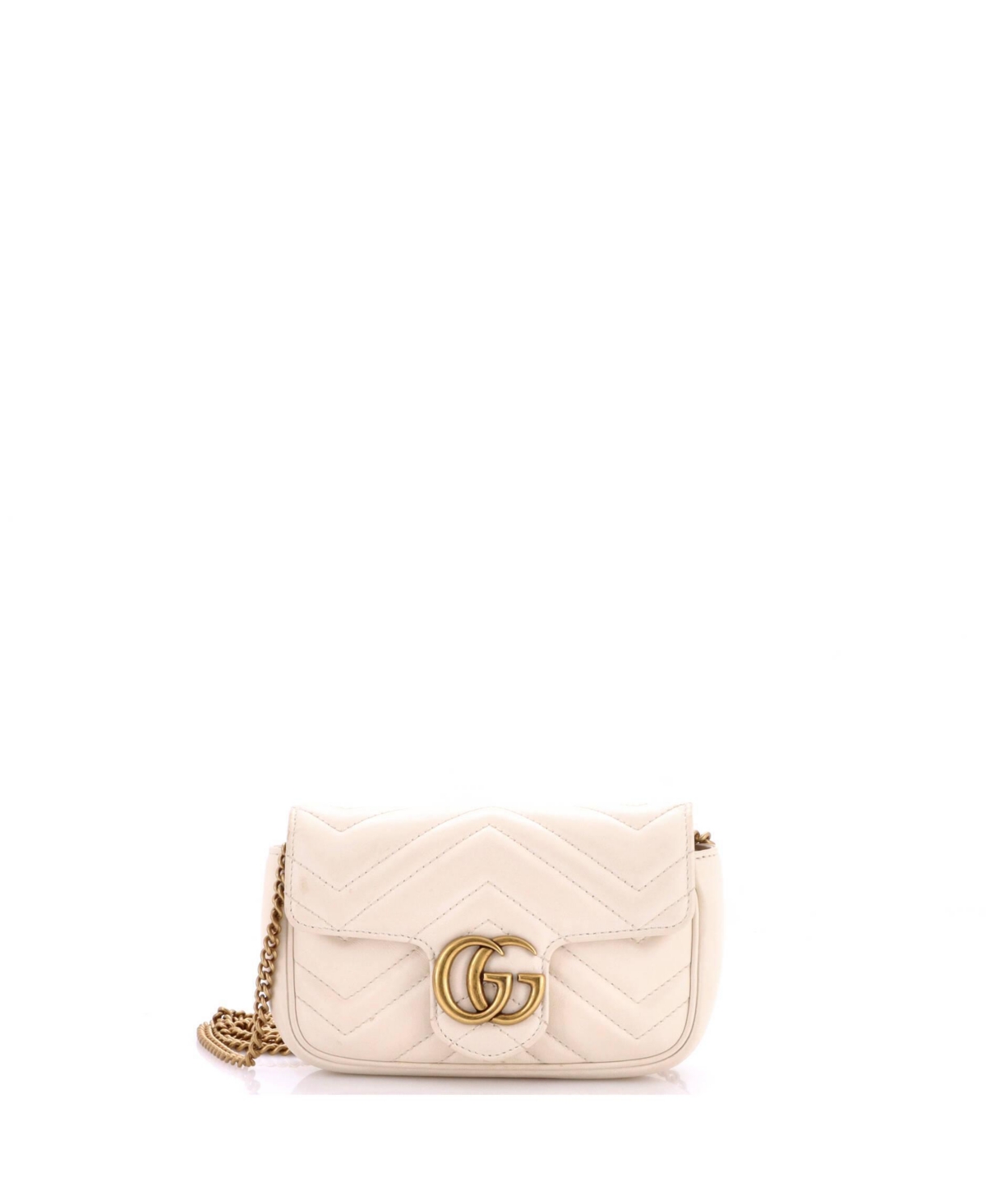 Click here for Pre-Owned Gucci Super Mini Gg Marmont Flap Bag Mat... prices