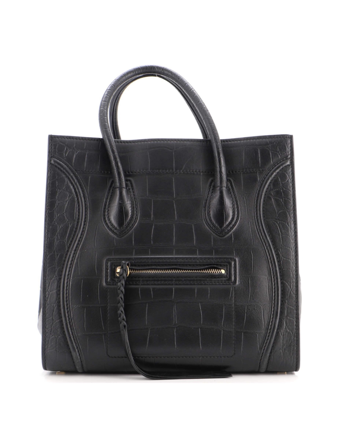 Click here for Pre-Owned Celine Medium Phantom Bag Embossed Leath... prices