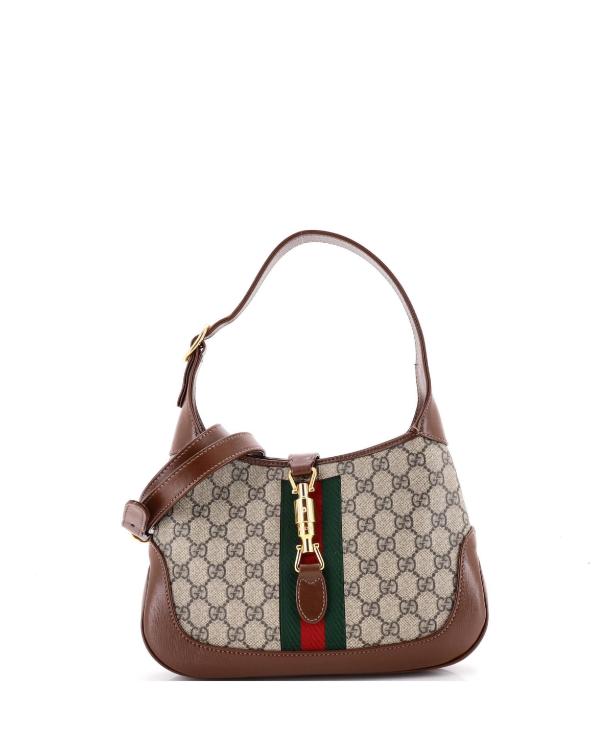 Click here for Pre-Owned Gucci Small Jackie 1961 Hobo Gg Coated C... prices