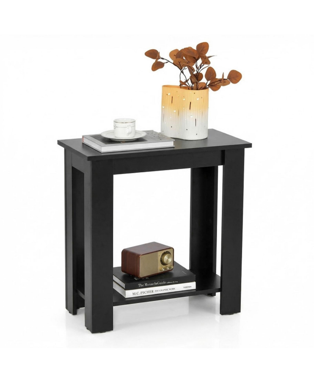 Click here for Sugift Compact 2-Tier End Table with Thickened Tab... prices