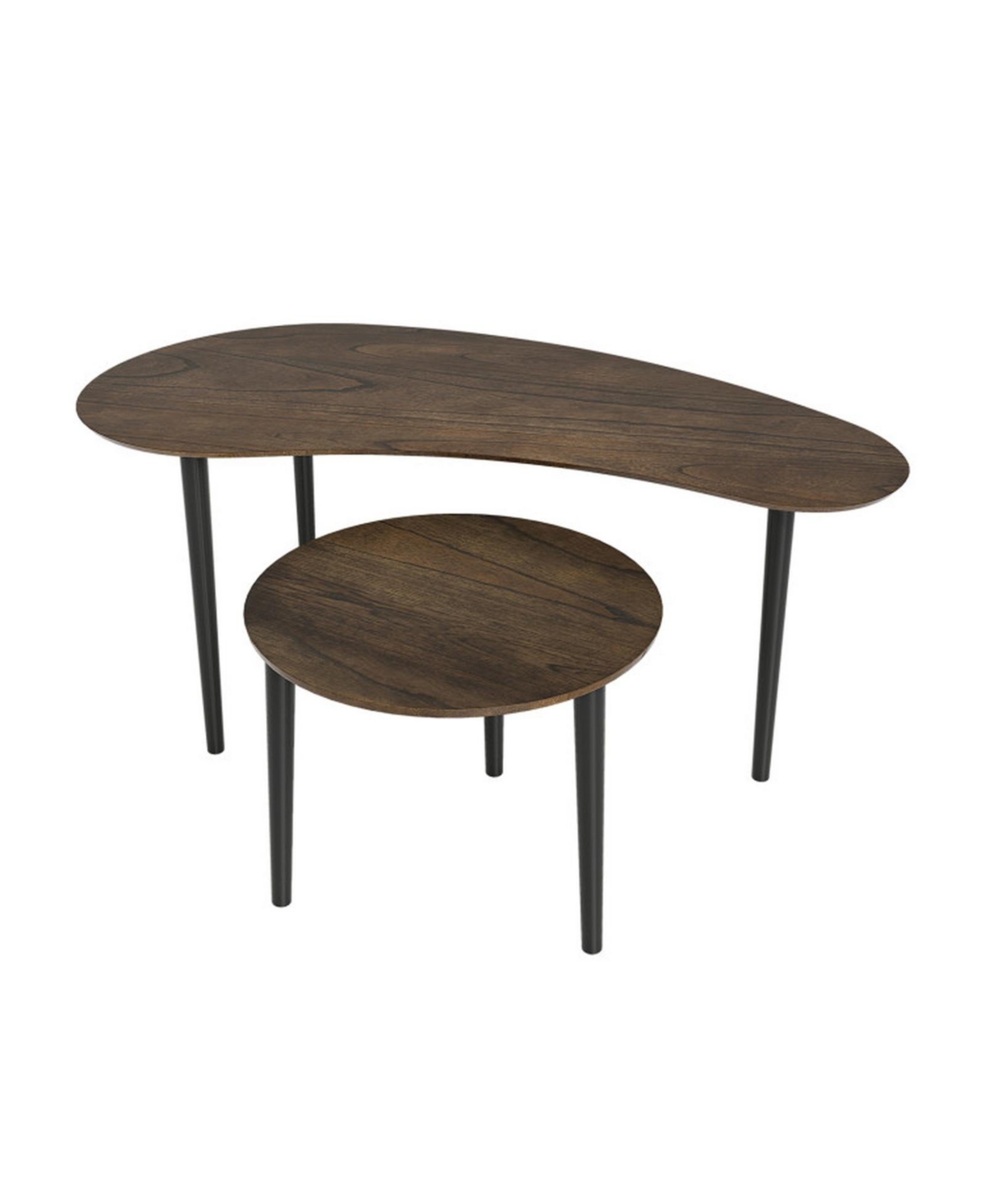 Click here for Sugift Mid Century Nesting Tables Set of 2 with Ki... prices