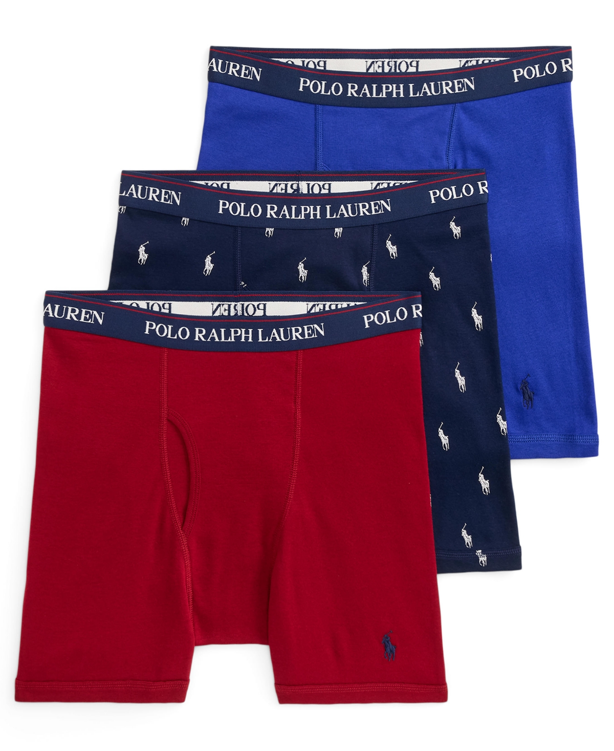 Click here for Polo Ralph Lauren Mens Classic-Fit Boxer Briefs  3... prices