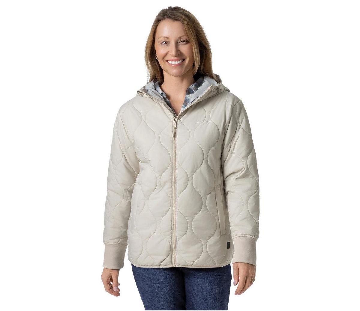 Click here for ororo Womens Stargazer Heated Quilted Hooded Jacke... prices