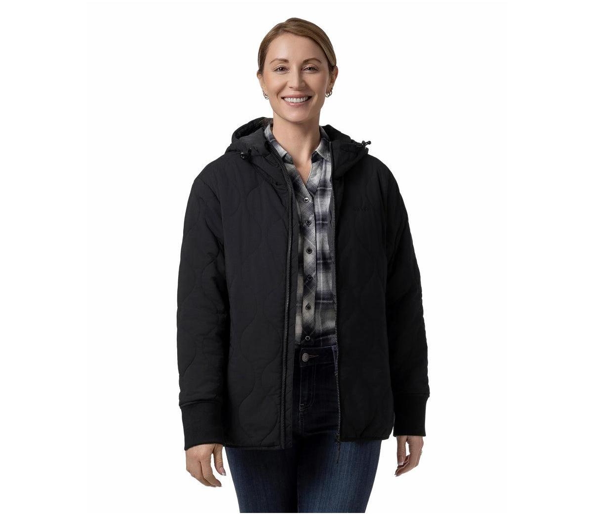 Click here for ororo Womens Stargazer Heated Quilted Hooded Jacke... prices
