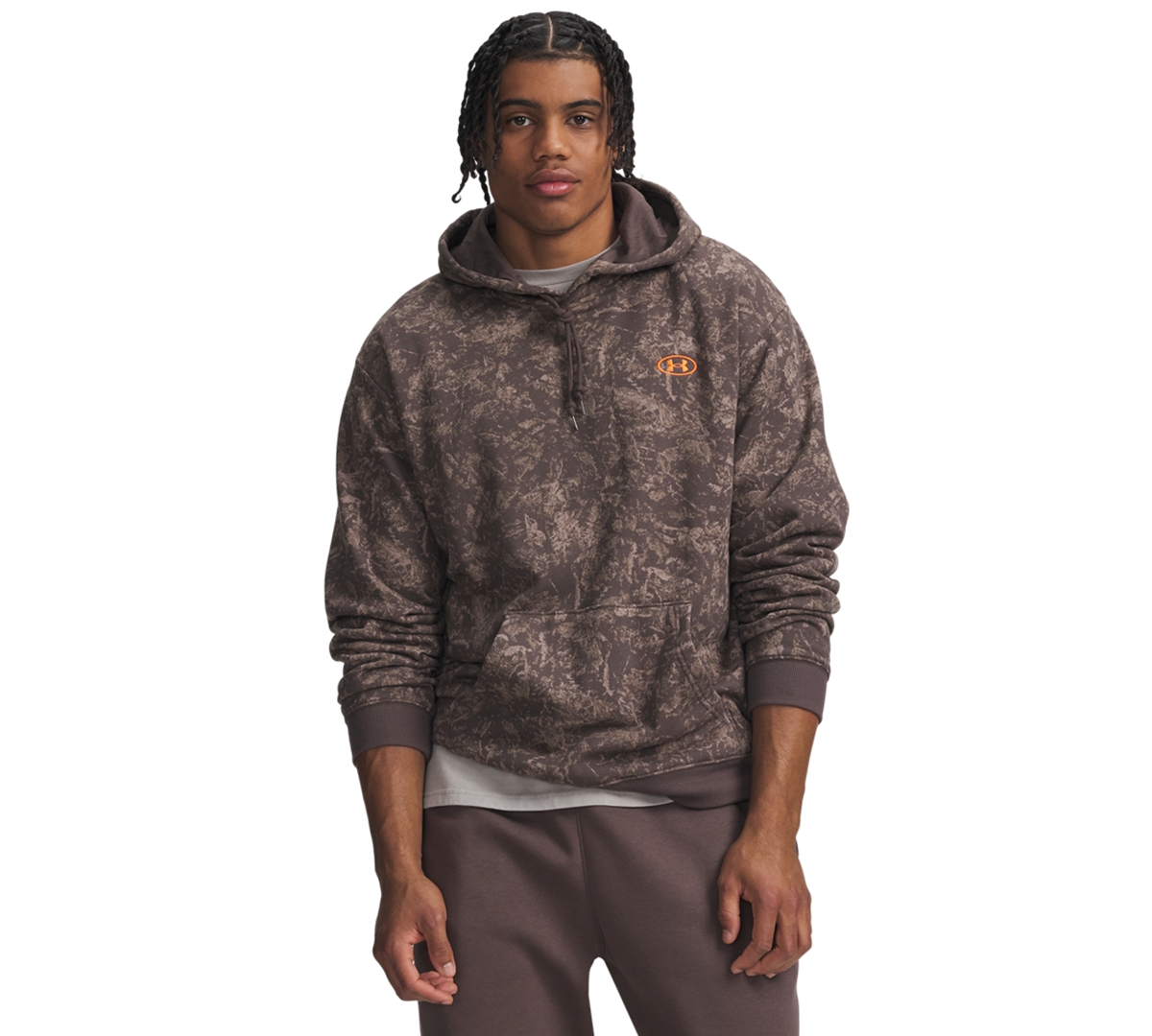 Click here for Under Armour Mens Rival Fleece Printed Hoodie - Pe... prices