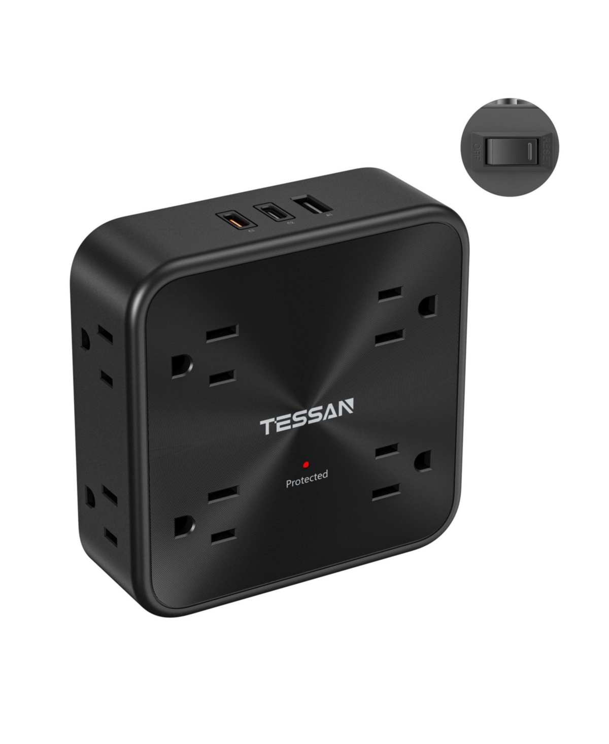 Click here for Tessan 11-in-1 Outlet Extender  8 Ac Outlets + 3 U... prices