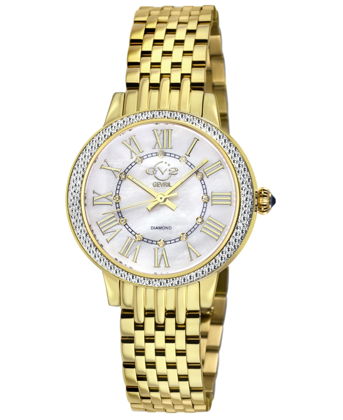 Click here for GV2 Womens Astor Iii Swiss Quartz Ip Gold Stainles... prices