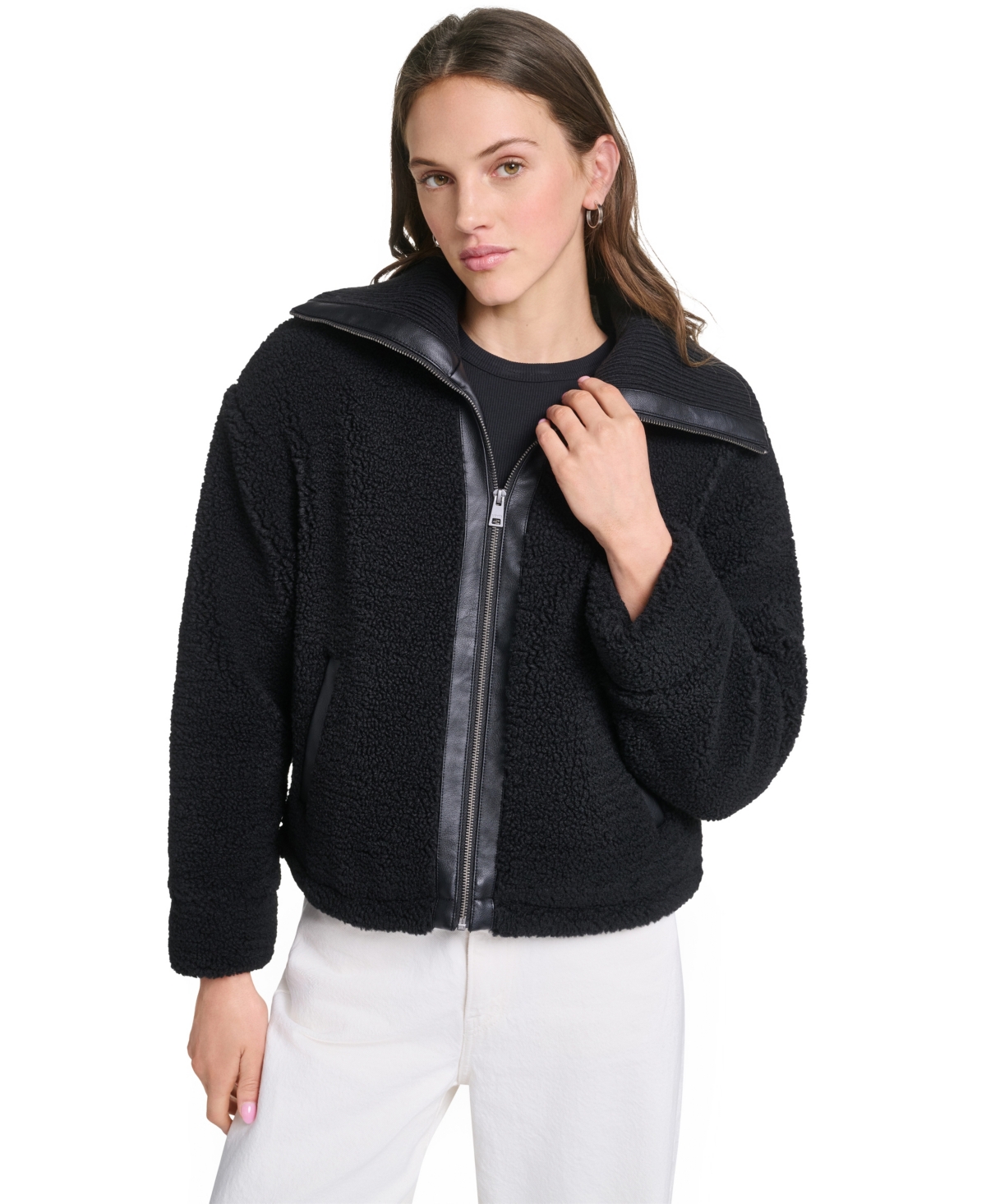Click here for Levis Womens Sherpa Bomber Quilted-Lined Jacket -... prices