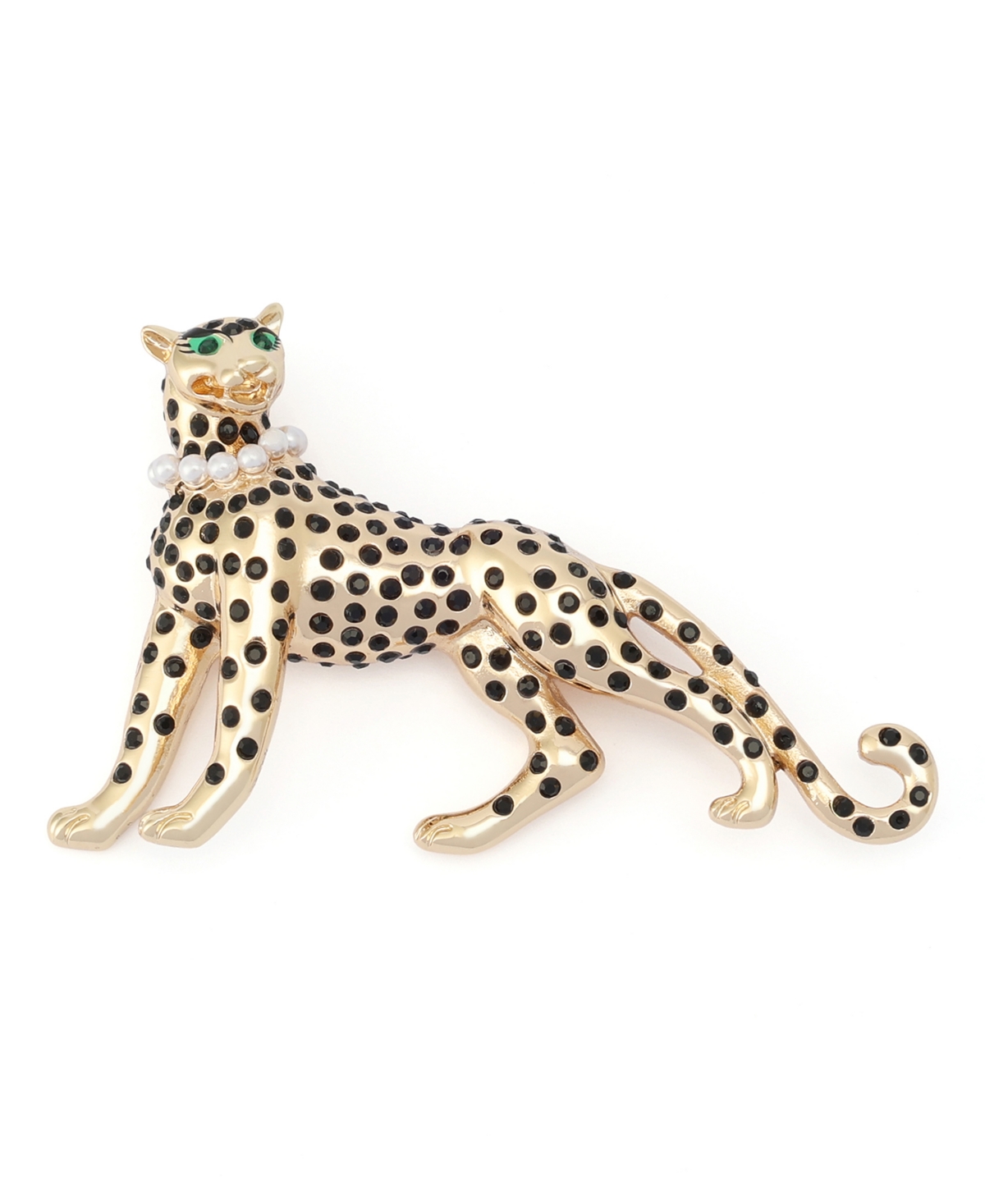 Click here for Betsey Johnson Faux-Stone Leopard Brooch - Gold prices