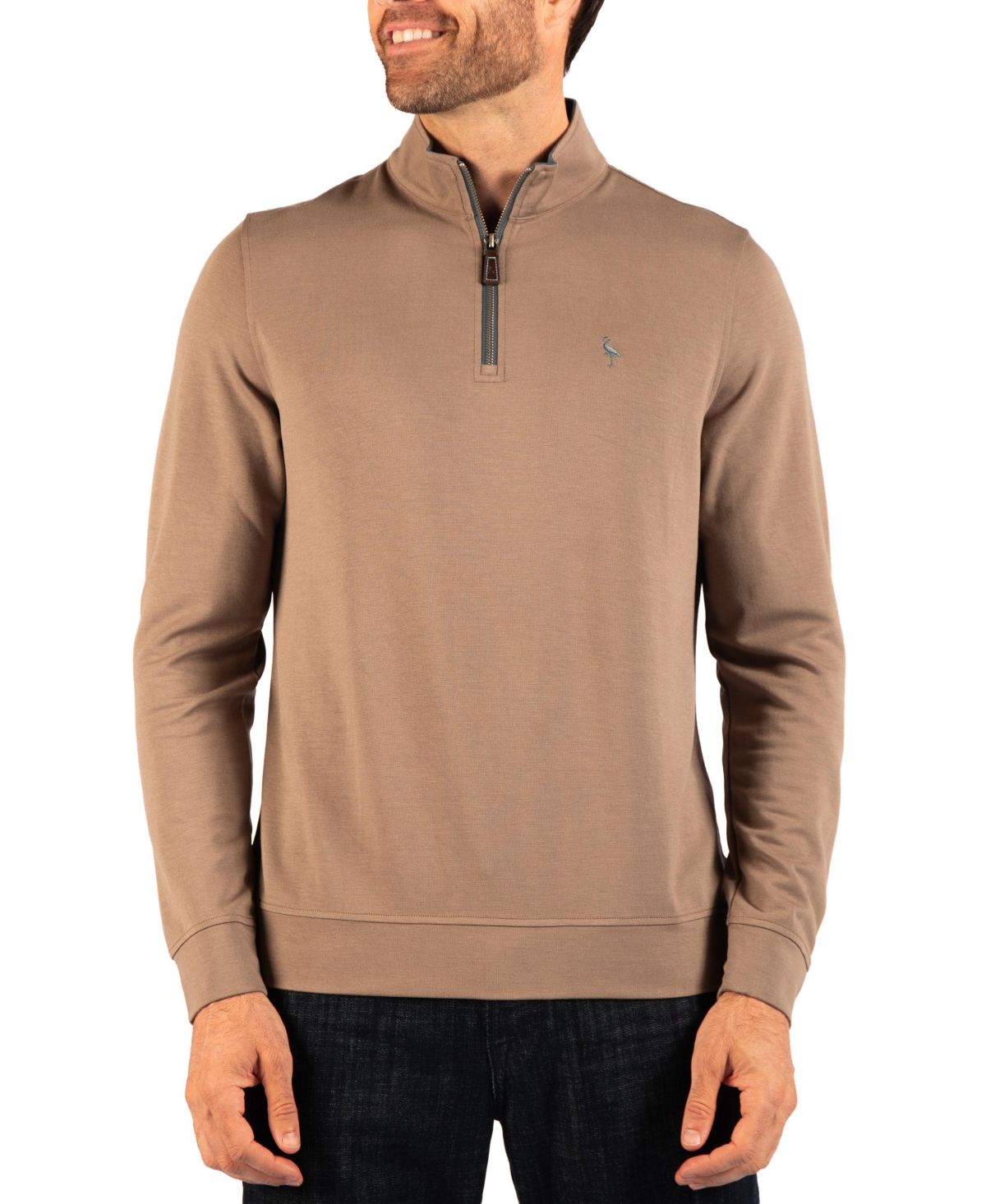 Click here for TailorByrd Mens Soft Stonewashed Quarter Zip Sweat... prices