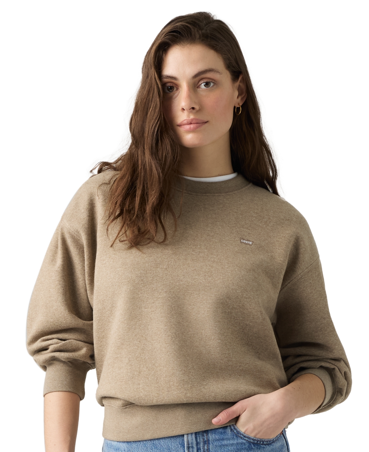 Click here for Levis Womens Everyday Crewneck Sweatshirt - Taupe... prices