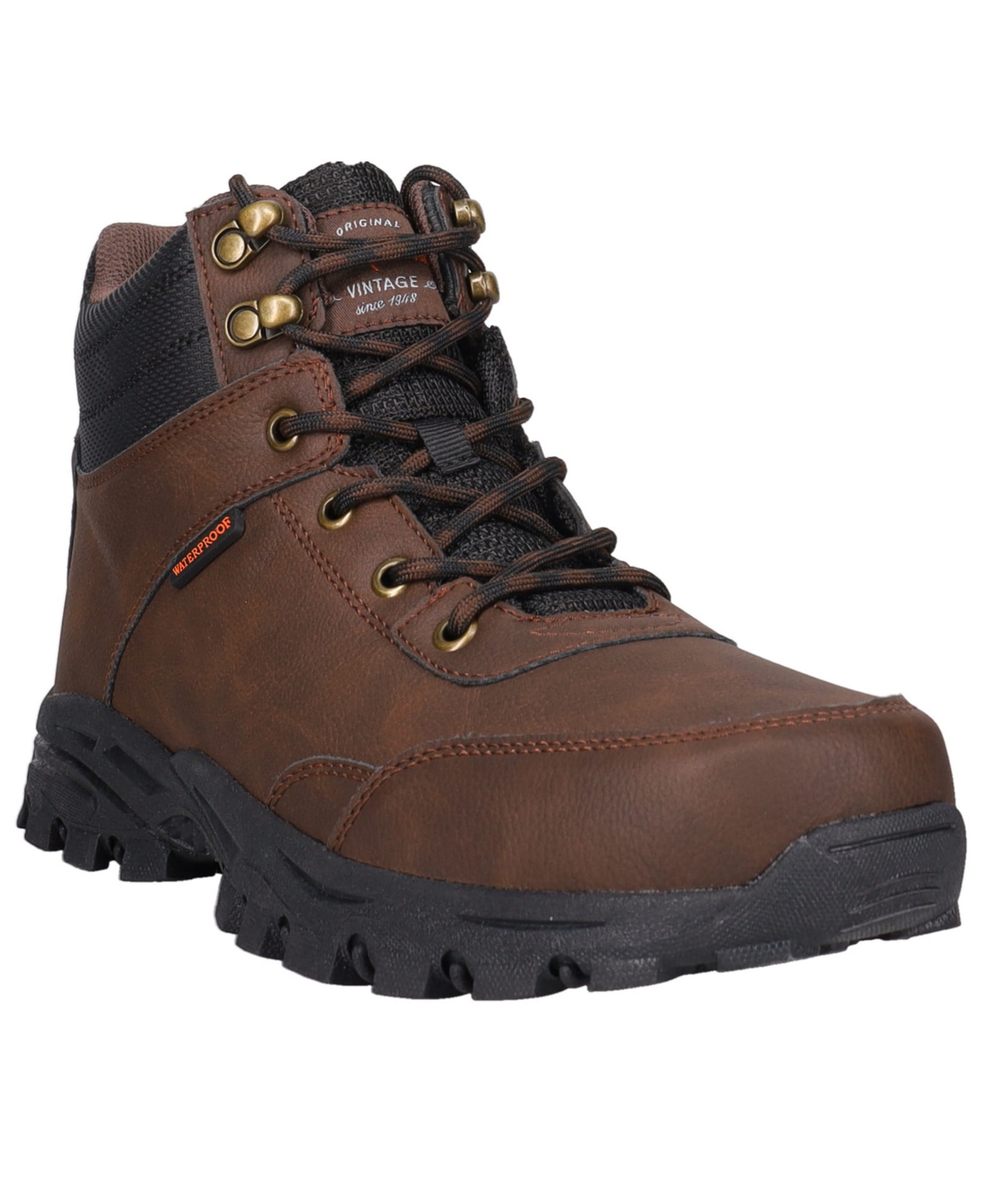 Click here for Weatherproof Mens Wrangel Round-Toe Boots - Med Br... prices
