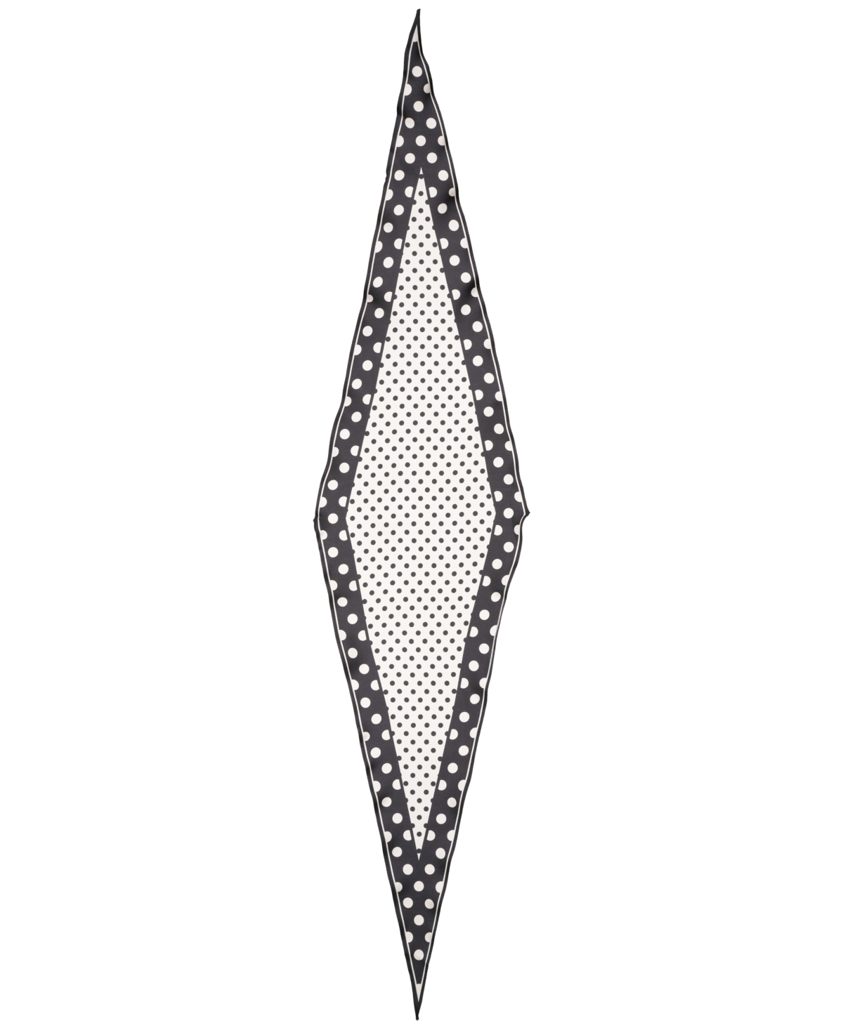 Click here for Bespoke Fashion Etta Diamond Polka Dot Scarf - Bla... prices