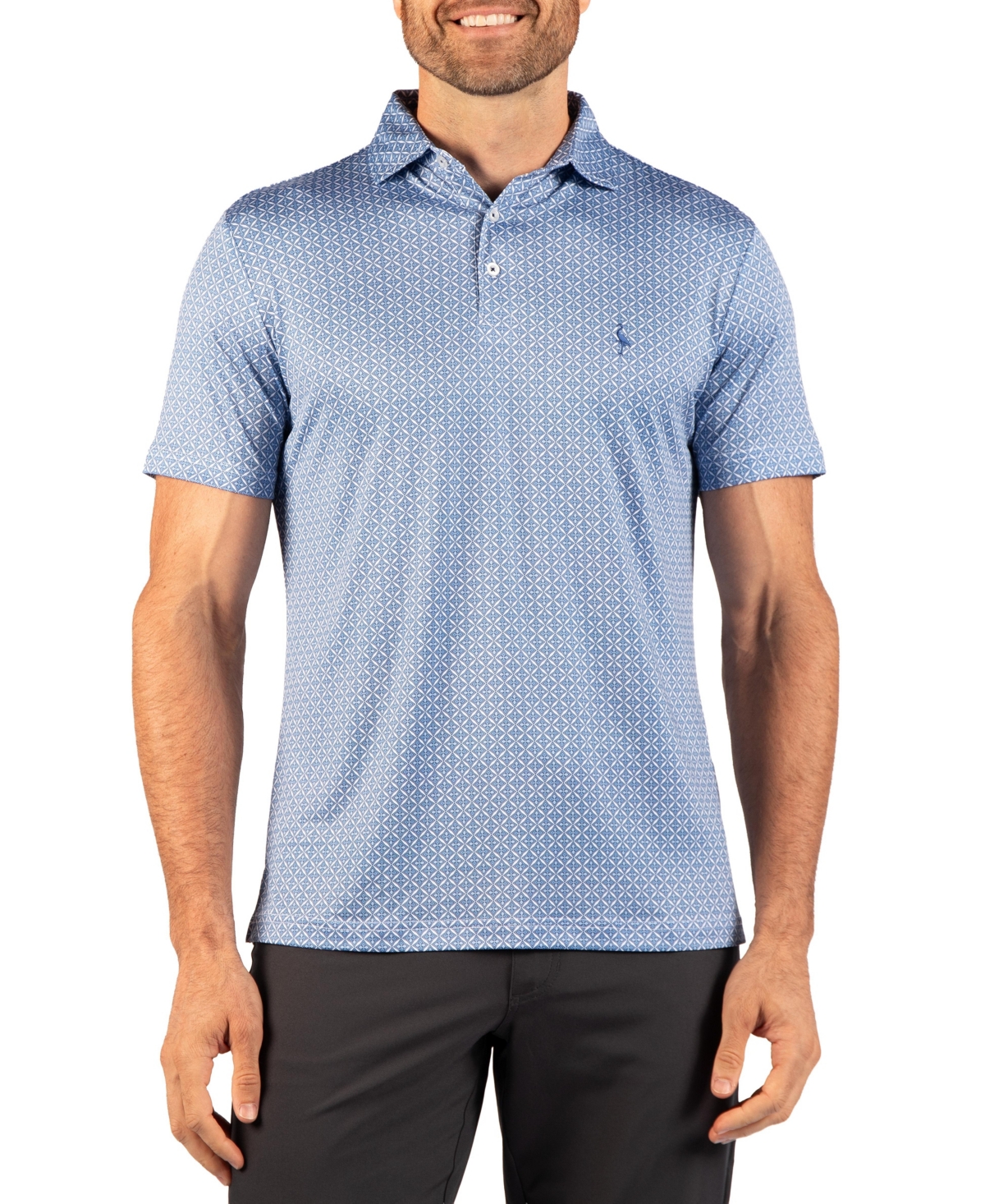 Click here for TailorByrd Mens Diamond Geo Performance Polo - Sap... prices