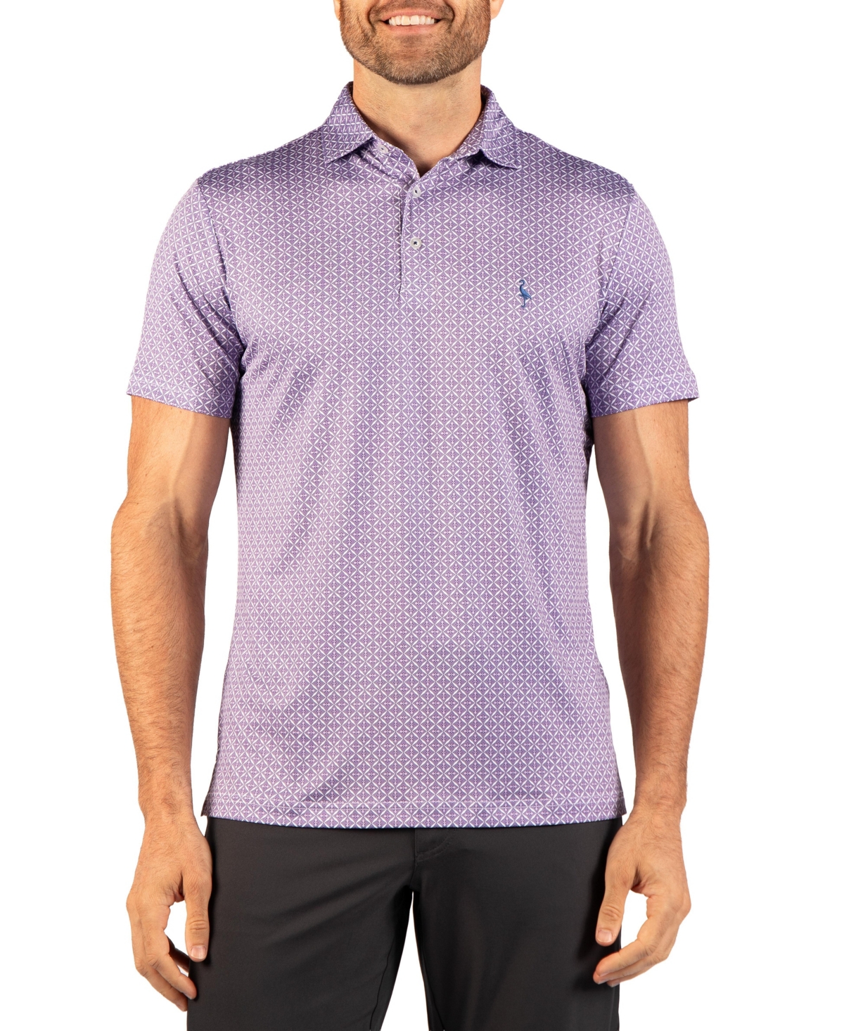 Click here for TailorByrd Mens Diamond Geo Performance Polo - Win... prices