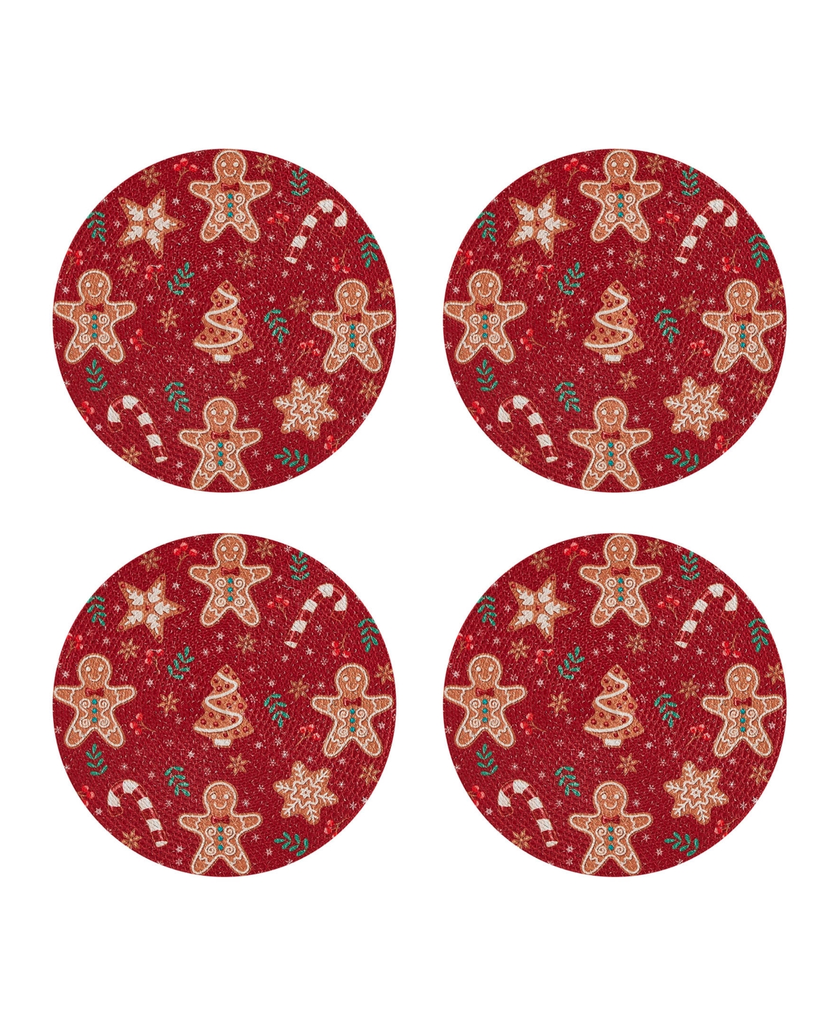 Click here for Avanti Holiday Treats Woven Braided Round Placemat... prices