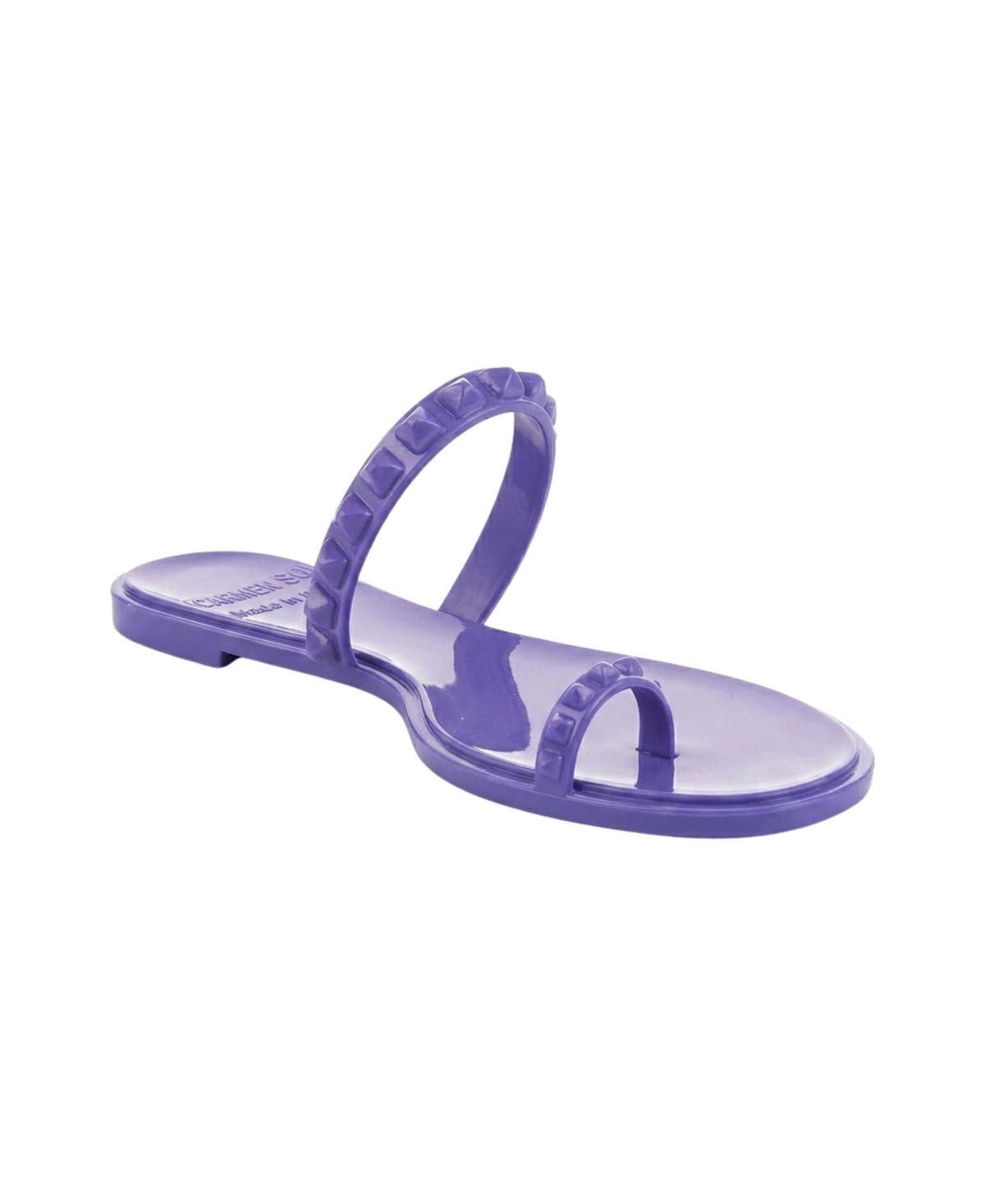 Click here for Carmen Sol Womens Maria Flat Sandal - Violet prices