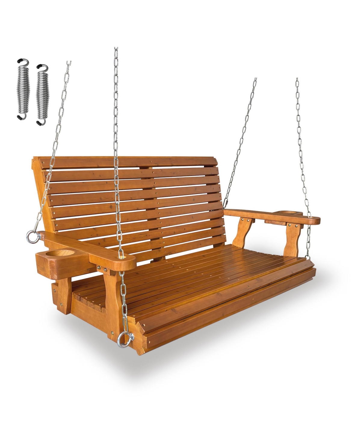 Click here for Innovaze 2-Seater 4 Ft Wooden Porch Swing High Bac... prices