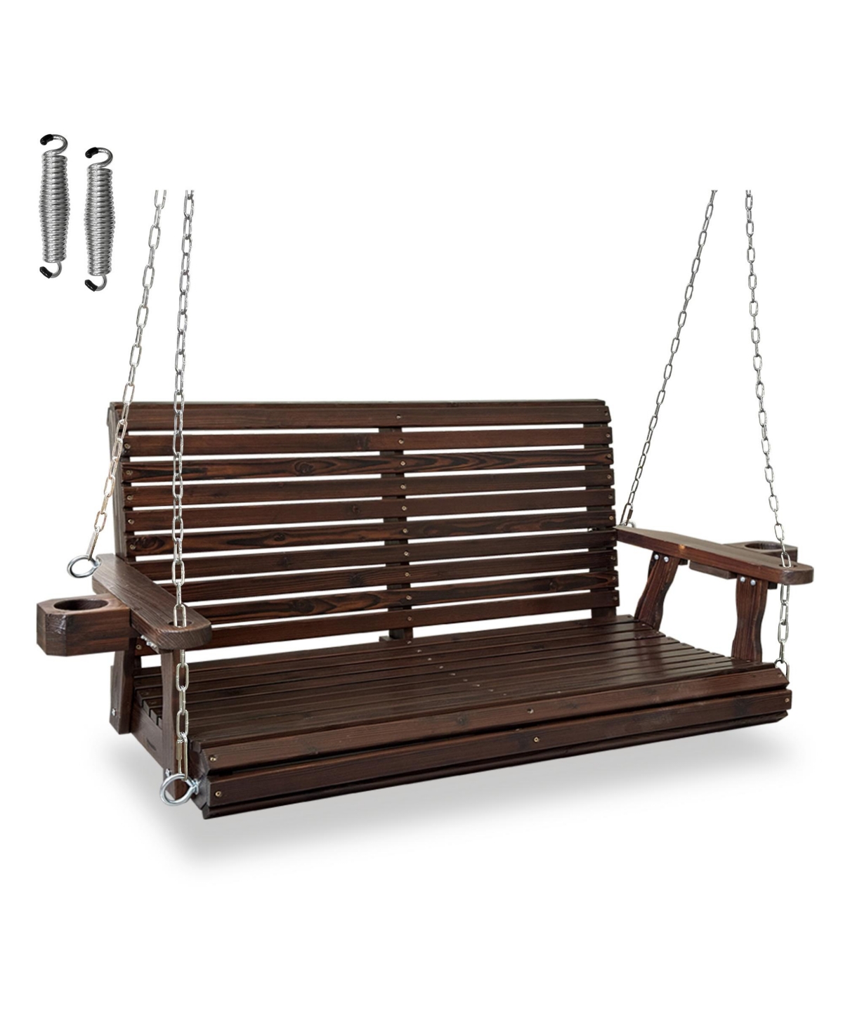Click here for Innovaze 2-Seater 4 Ft Wooden Porch Swing High Bac... prices